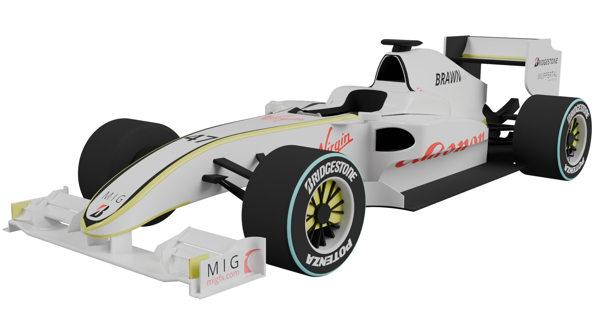 3D Brawn GP - TurboSquid 2234122