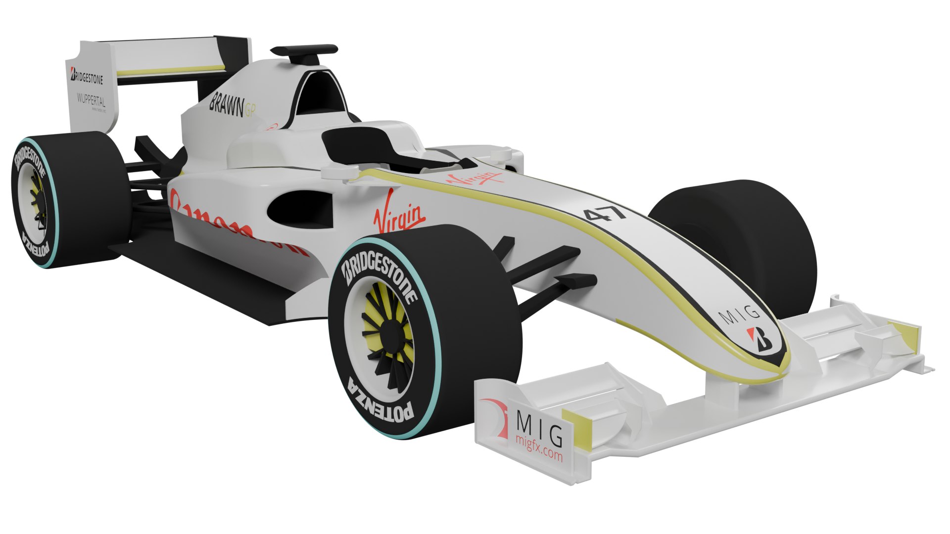 3D Brawn GP - TurboSquid 2234122