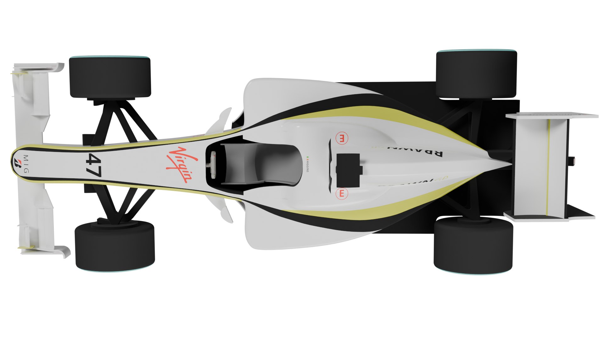 3D Brawn GP - TurboSquid 2234122