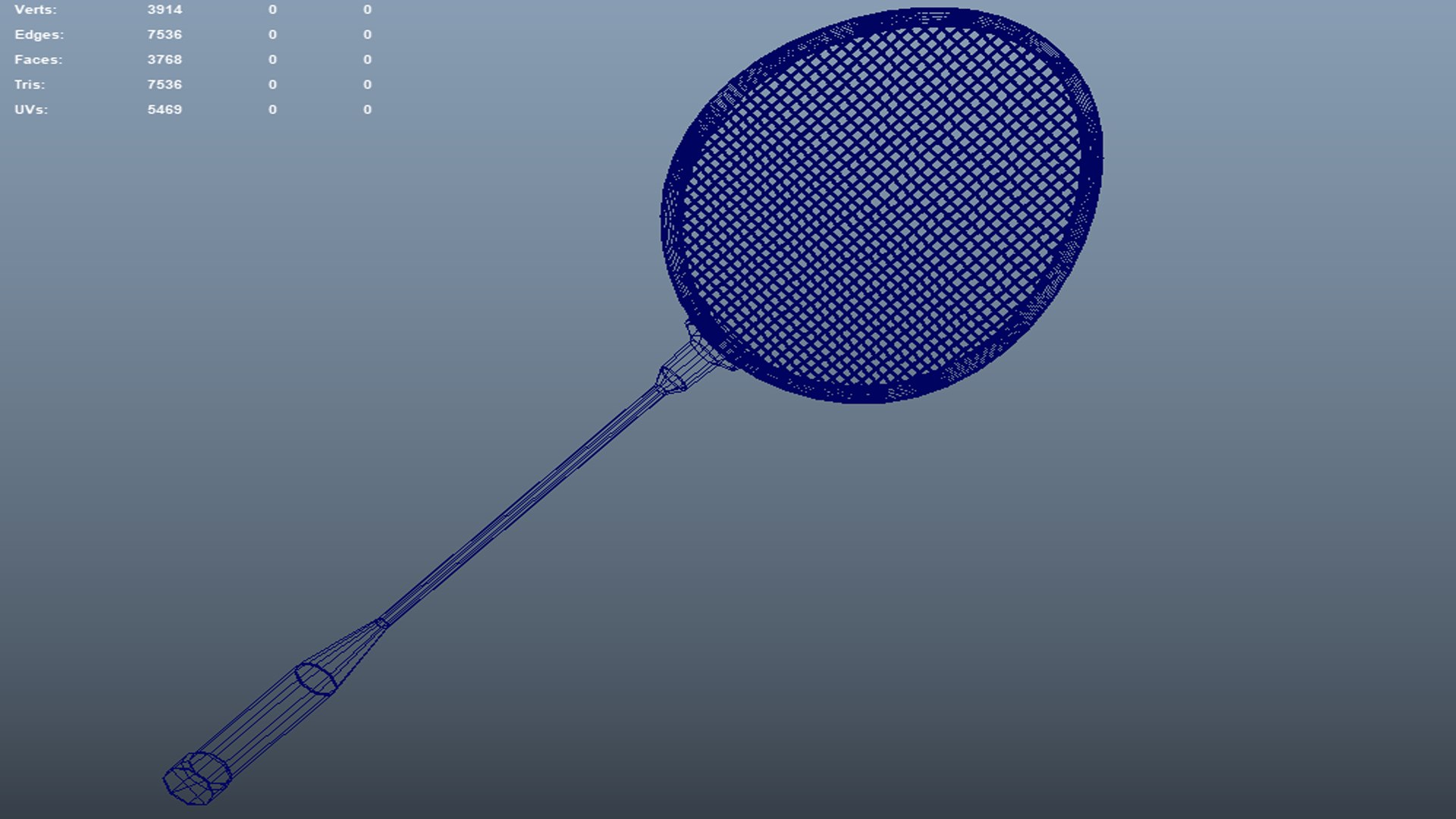 Racket badminton 3D - TurboSquid 2170991