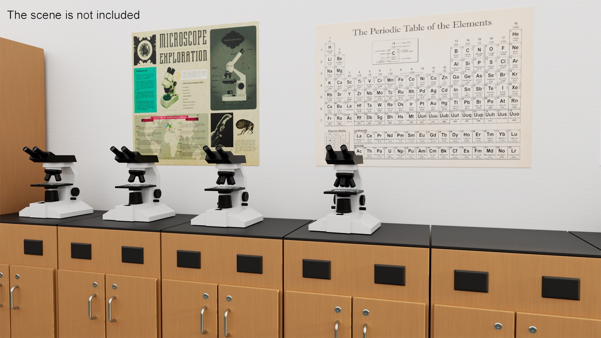 Laboratory Interior With Cabinets And Microscopes 3D Model - TurboSquid 2285480