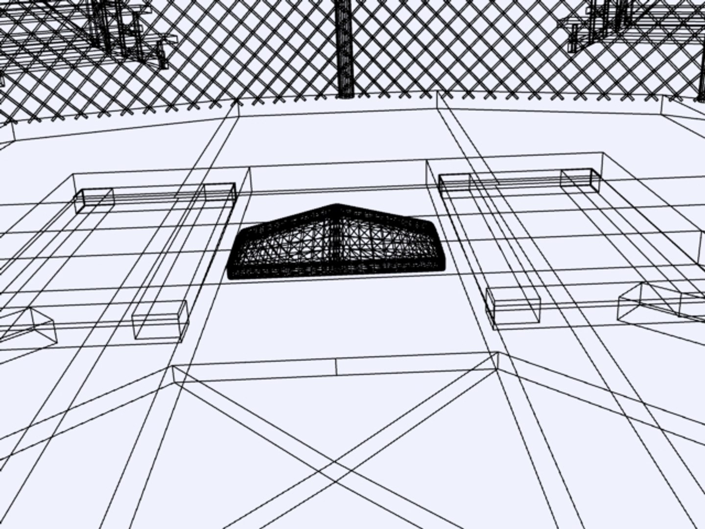 3d Little Baseball Field Bases Model