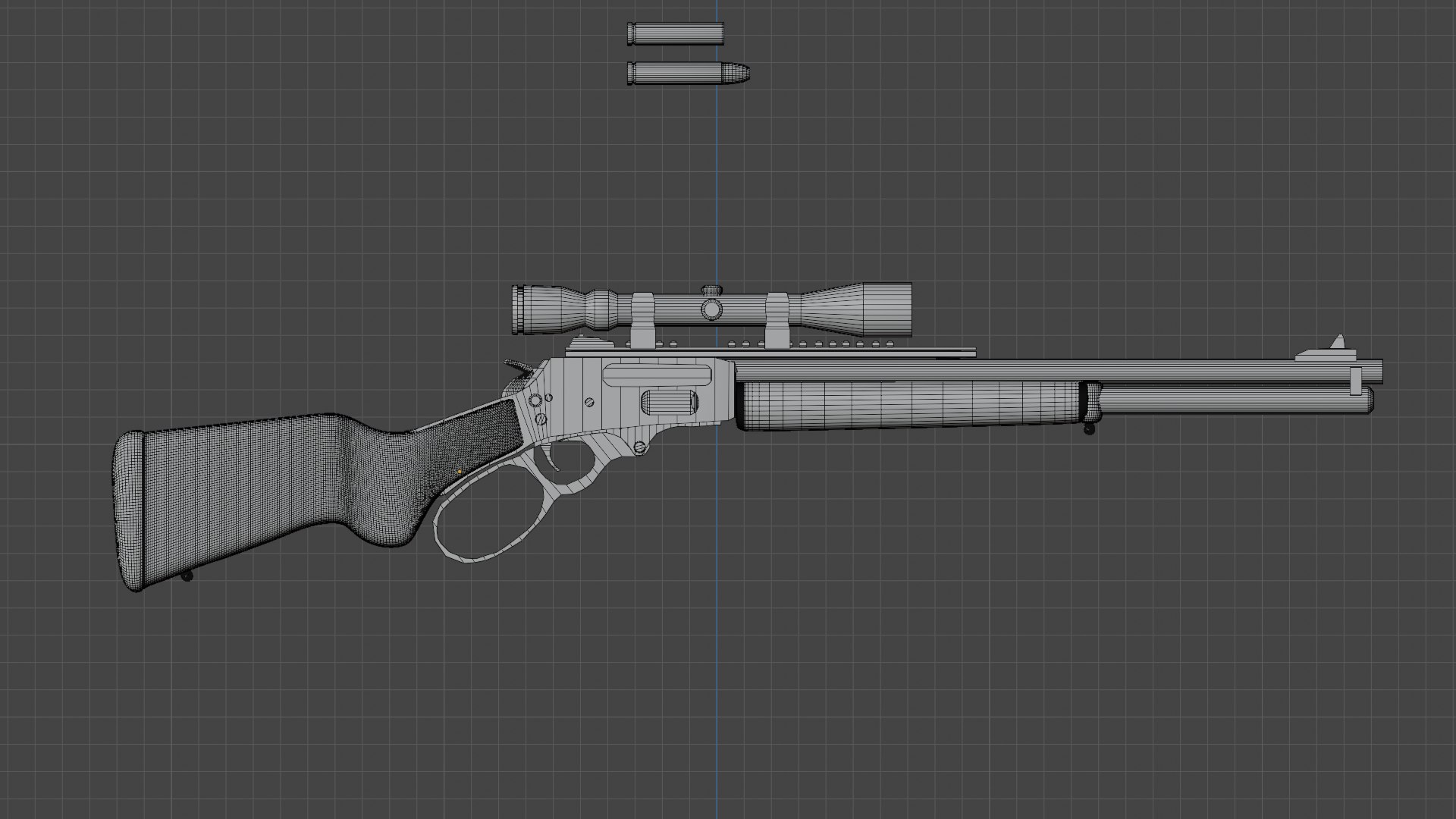 Revolver And Lever Action Guns 3D Model - TurboSquid 2220535