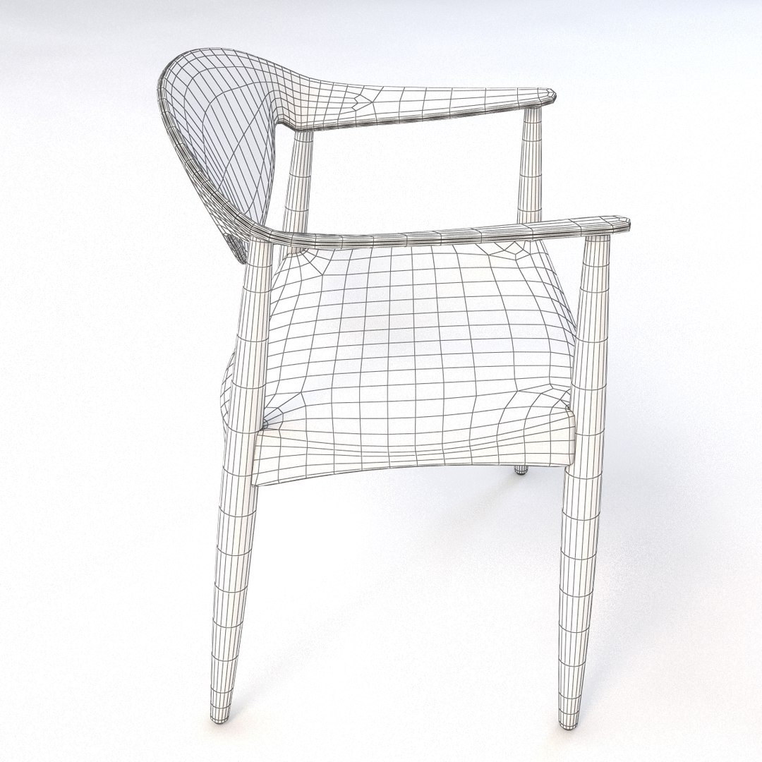 Lm92 Metropolitan Chair 3d Model