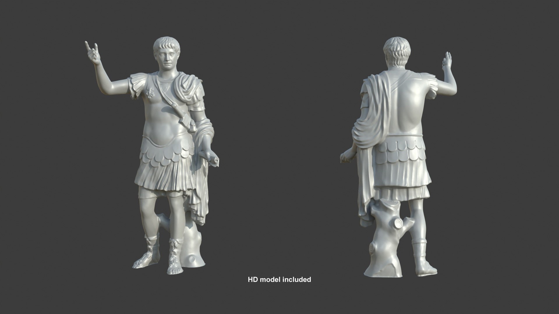 Emperor Trajan Statue 3D - TurboSquid 2369609