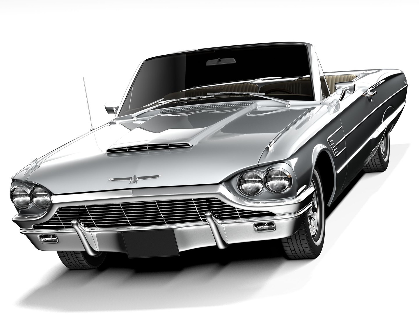 Ford Thunderbird 1965 Convertible 3D Model - TurboSquid 2224244