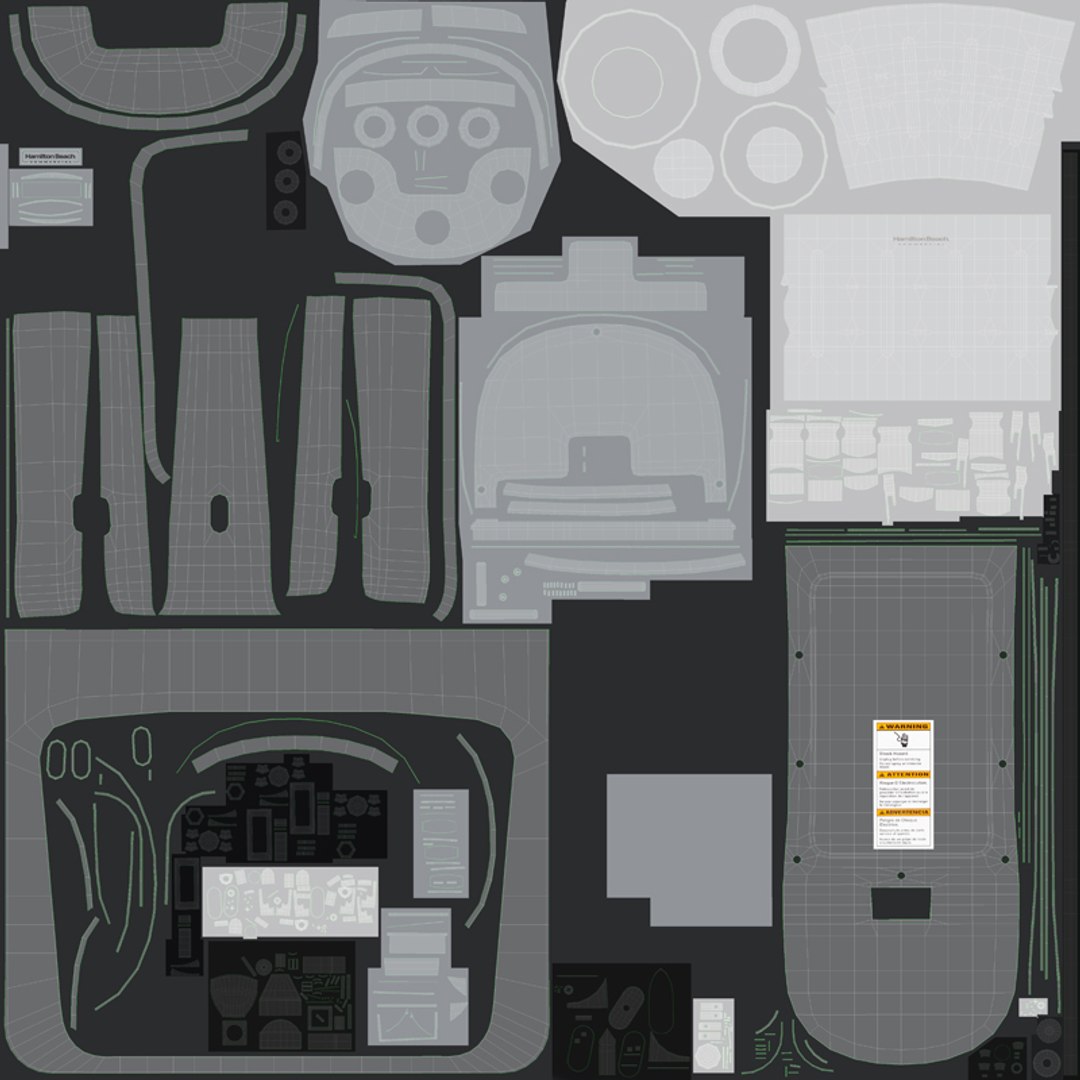 Hamilton Beach Hmd400 Mixer 3D Model - TurboSquid 1363363