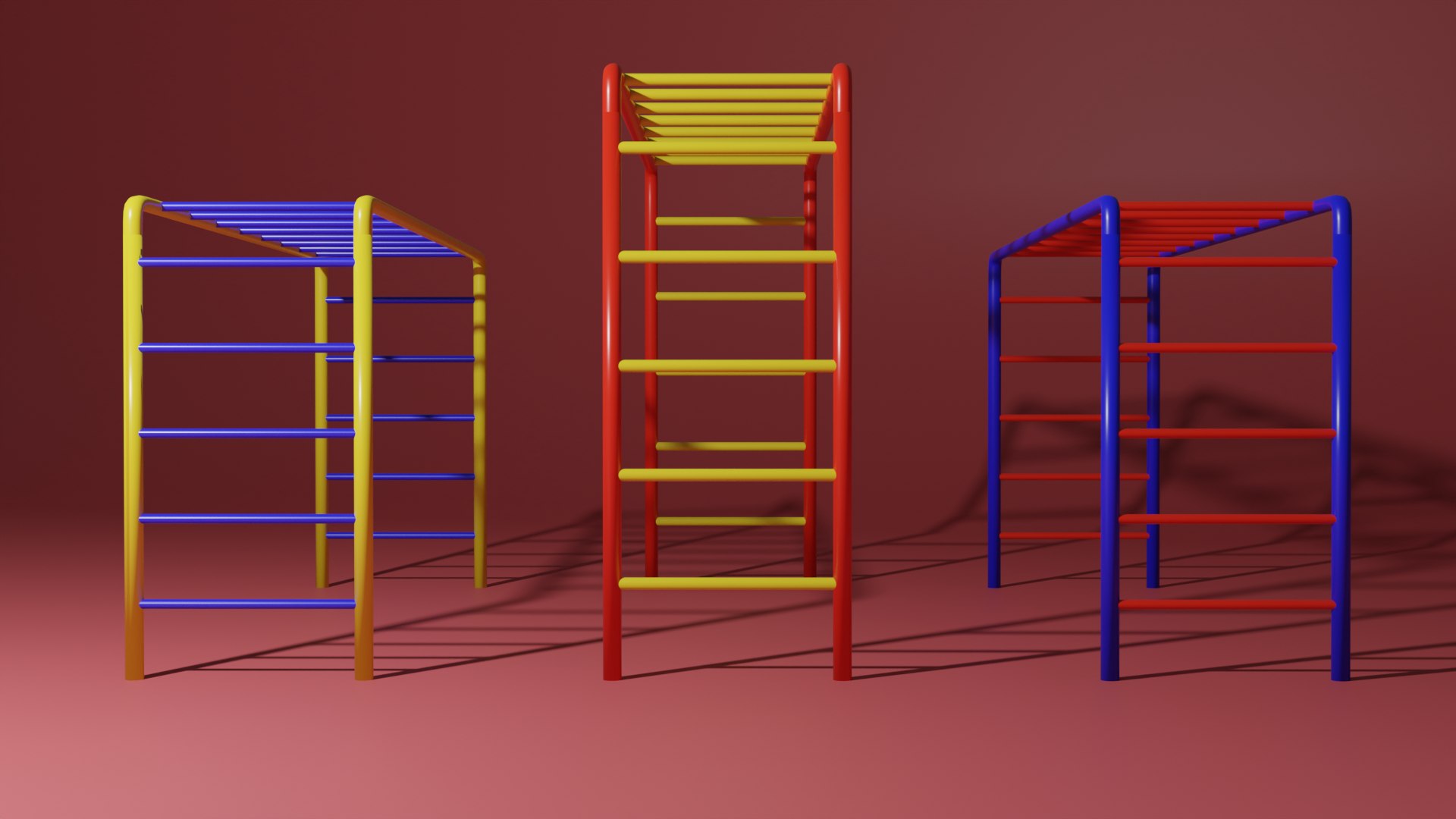 3D Park Ladders Model - TurboSquid 1899892