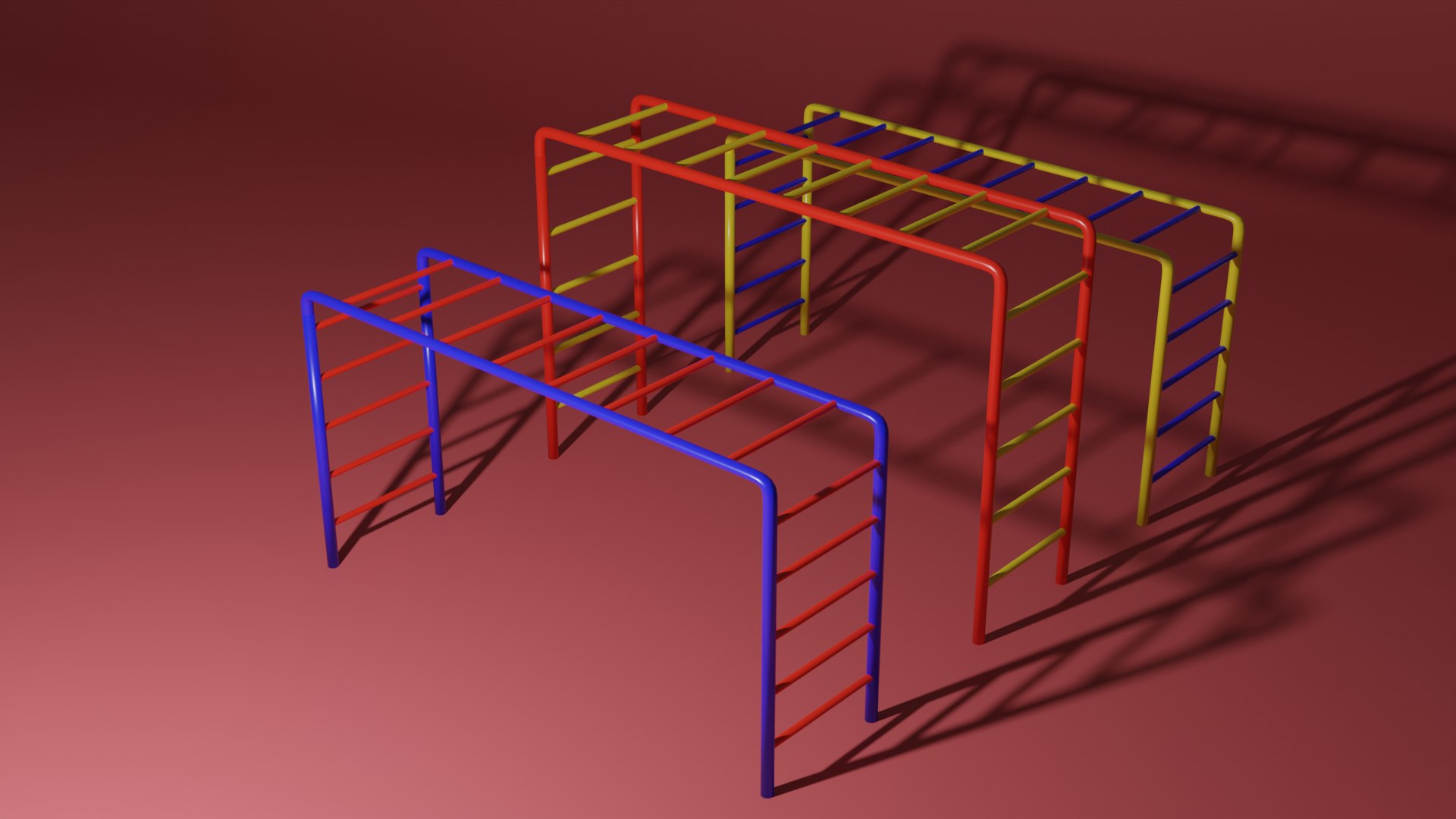 3D Park Ladders Model - TurboSquid 1899892