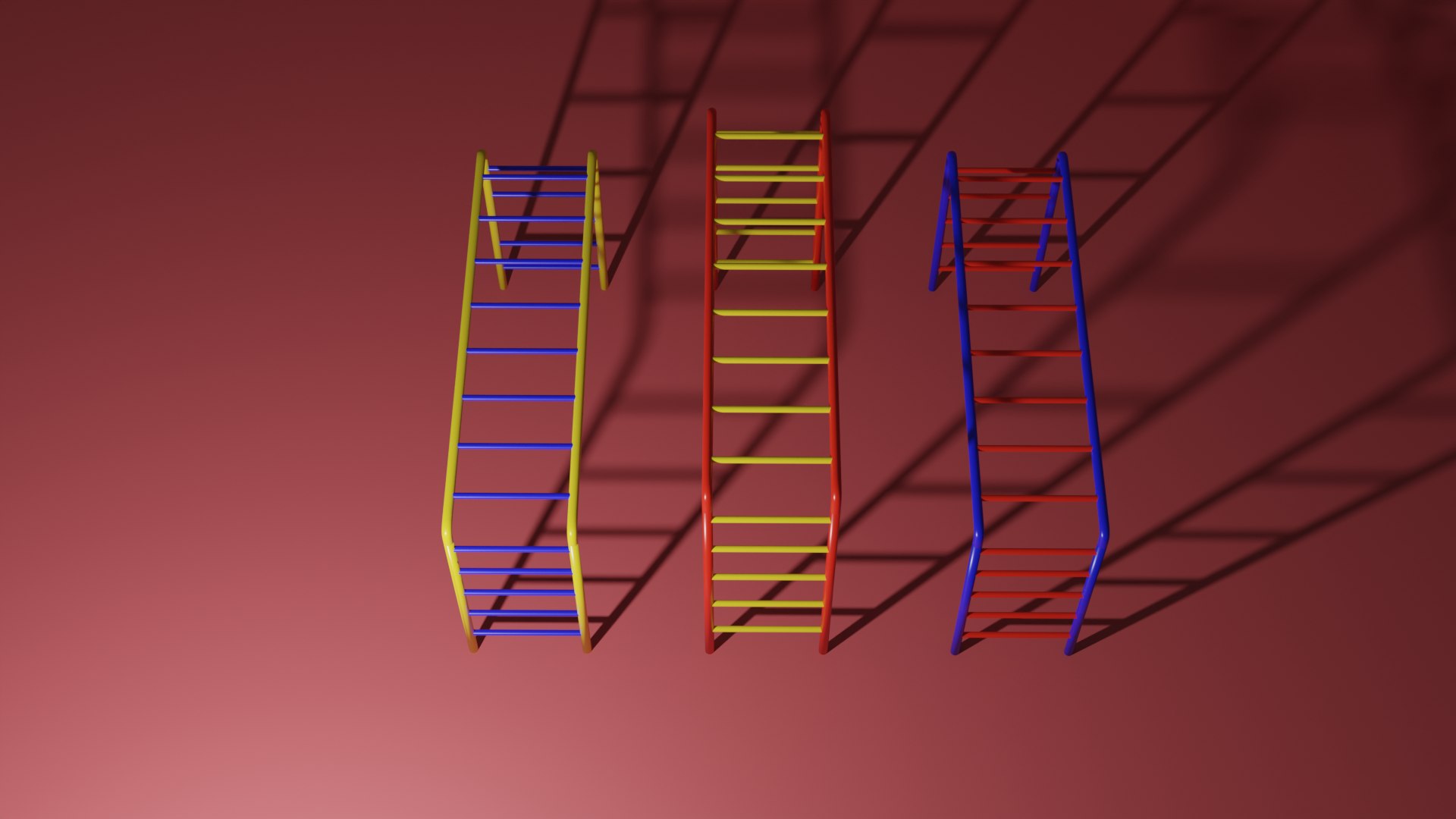 3D Park Ladders Model - TurboSquid 1899892