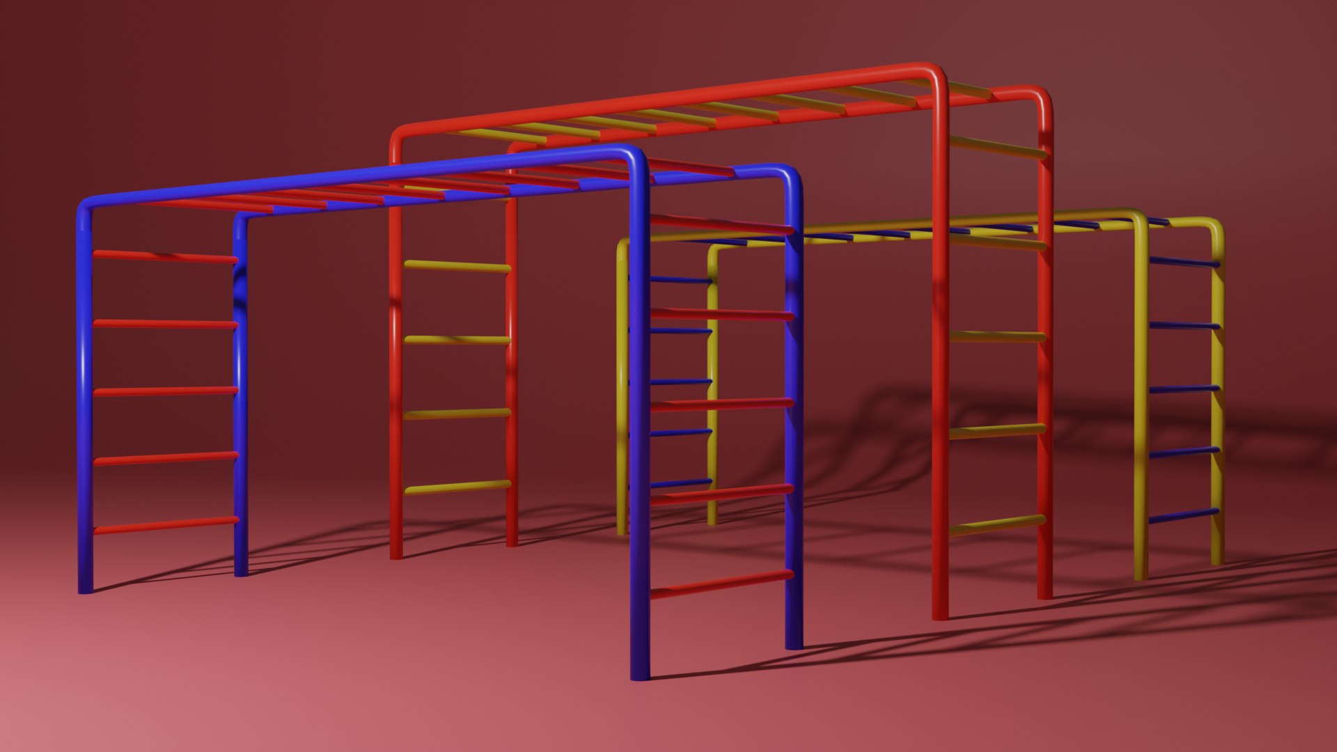3D Park Ladders Model - TurboSquid 1899892