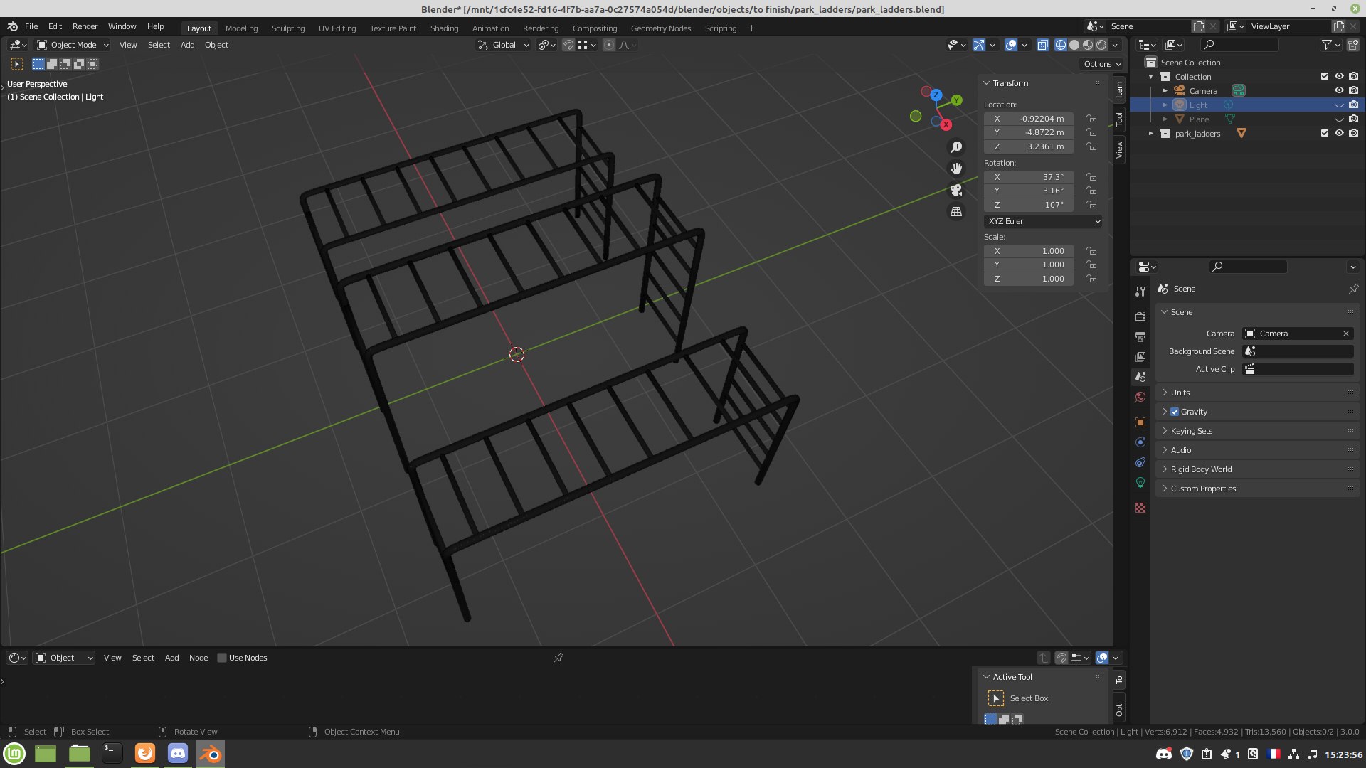 3D Park Ladders Model - TurboSquid 1899892