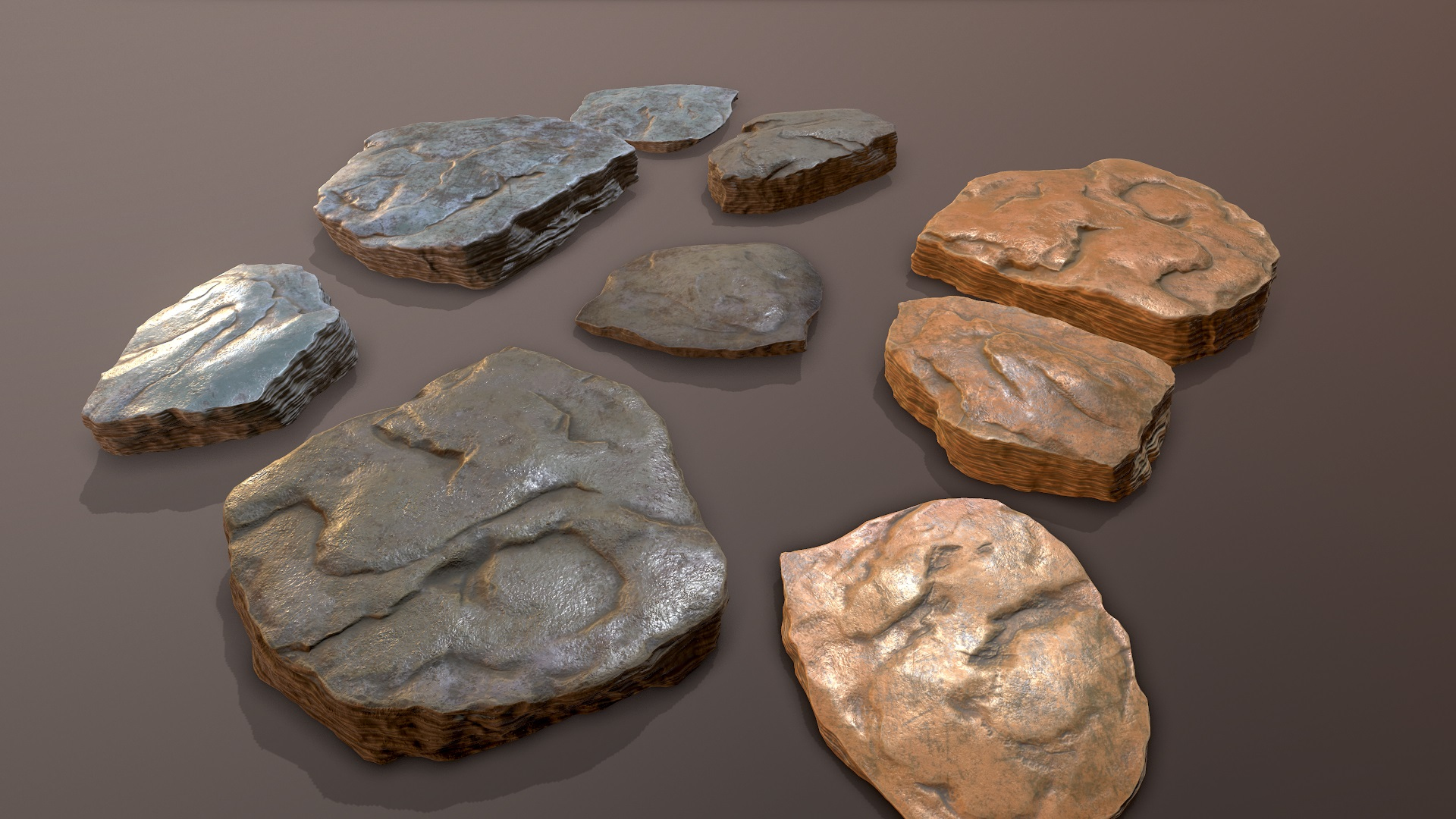 Rock Plates Ready Model - TurboSquid 1375407