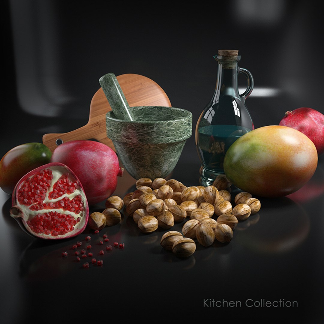 3d model food kitchen slice