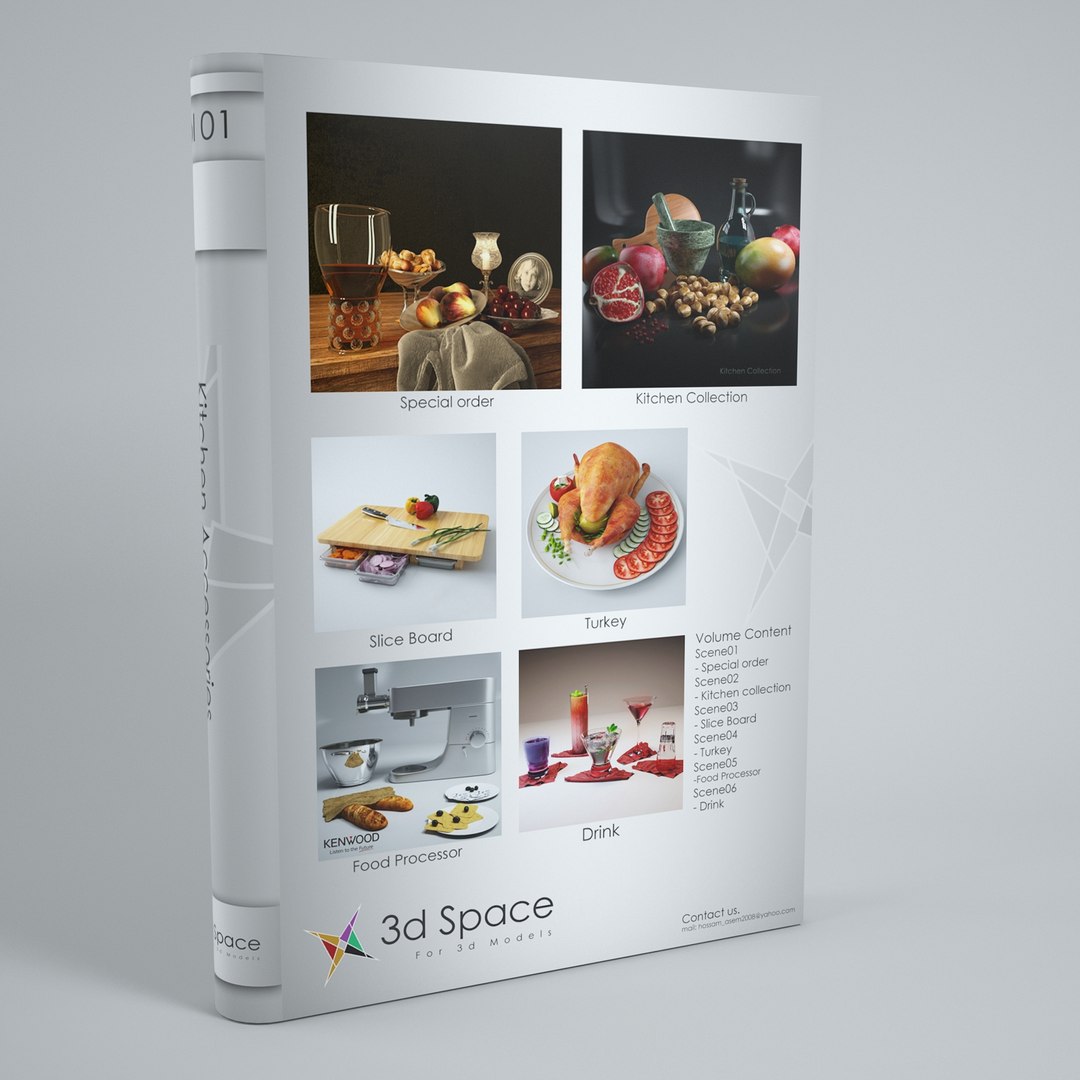 3d Model Food Kitchen Slice