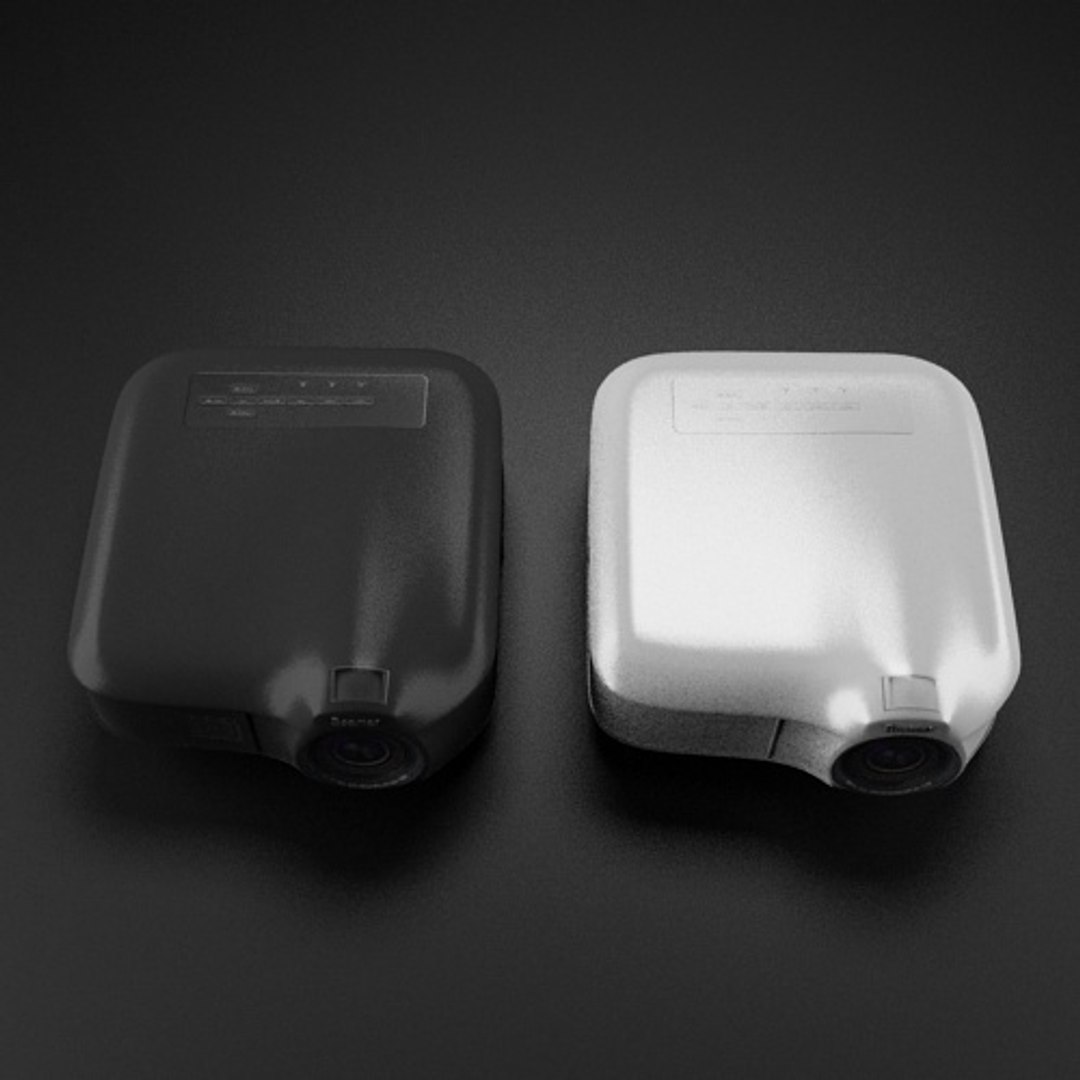 Beamer Black White 3d Model