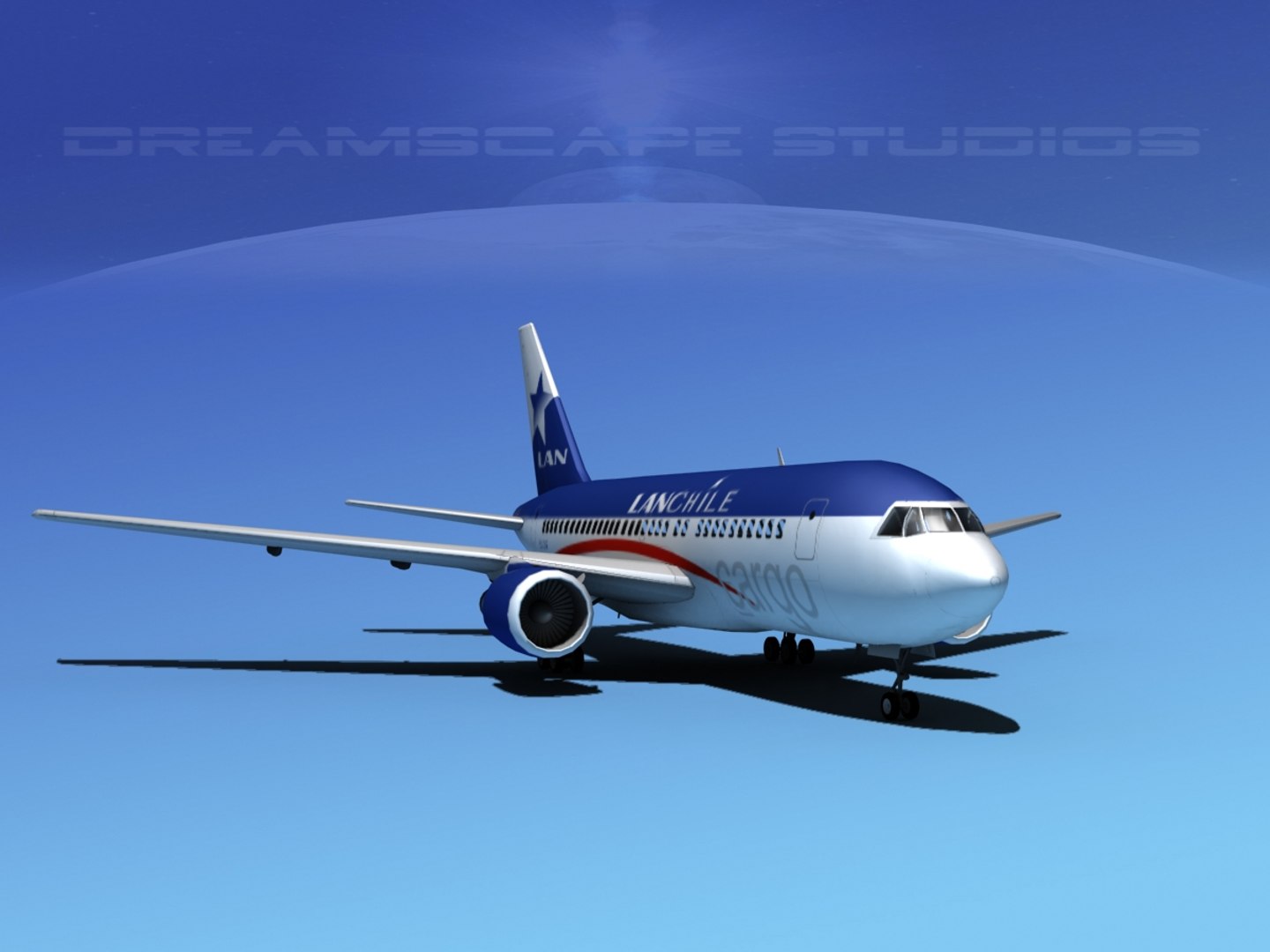 Boeing 767 767-100 3d Model