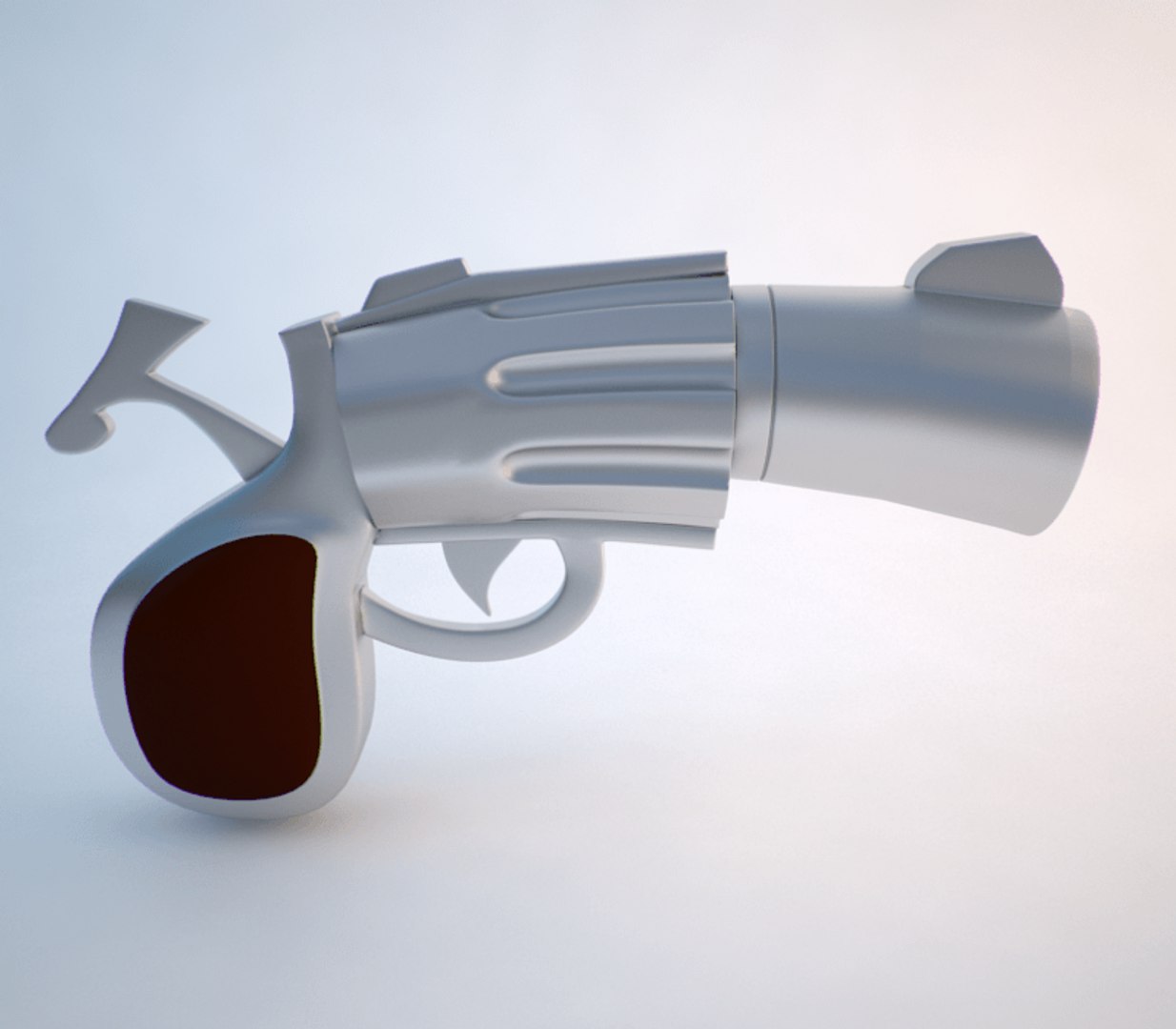 3d Cartoon Pistol Model