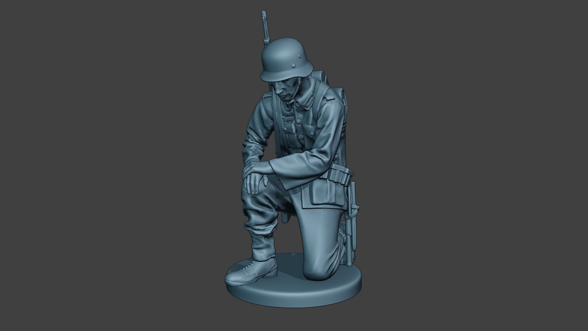 3D German Soldier Ww2 Praying - TurboSquid 1697484
