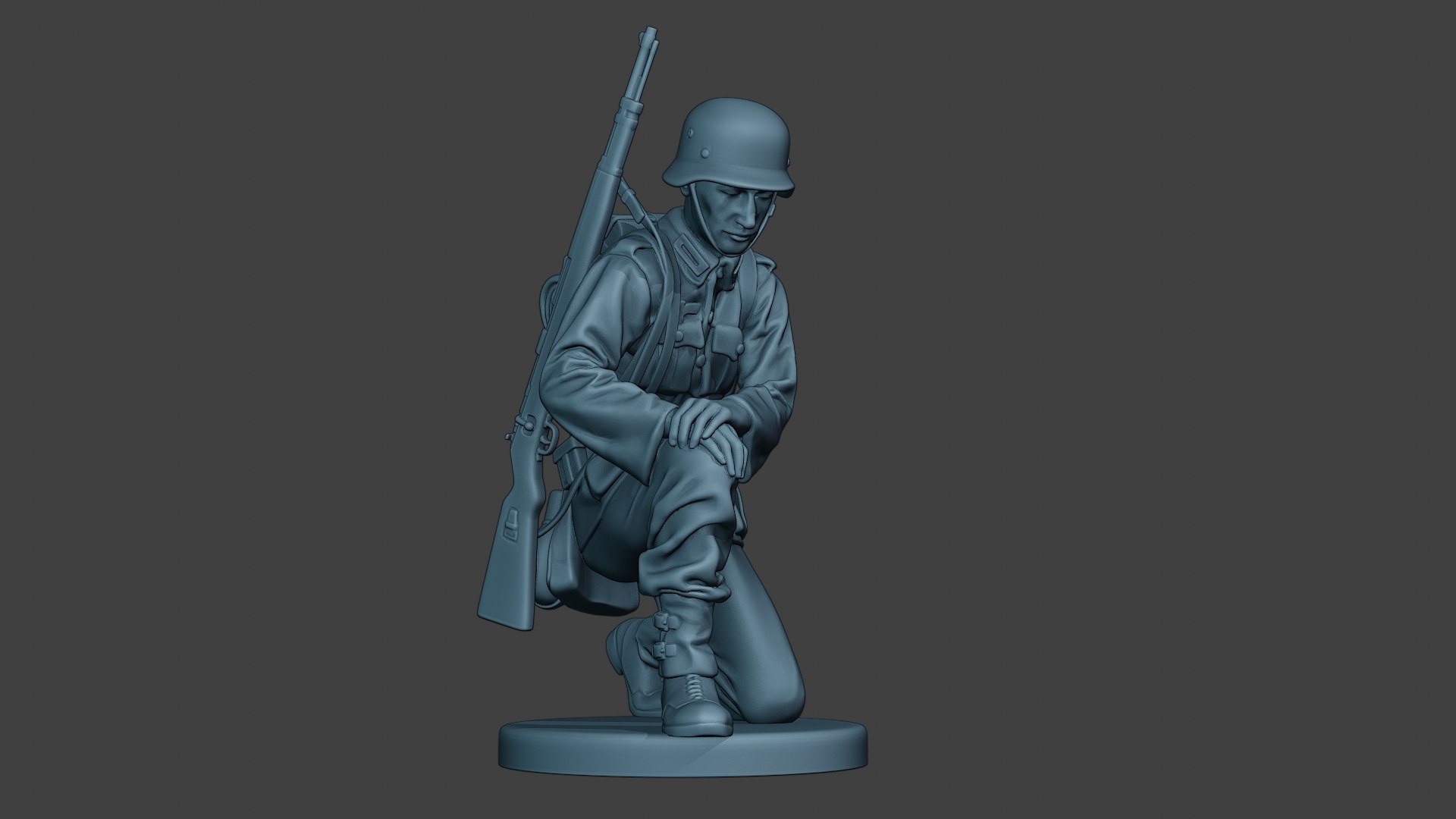 3D German Soldier Ww2 Praying - TurboSquid 1697484