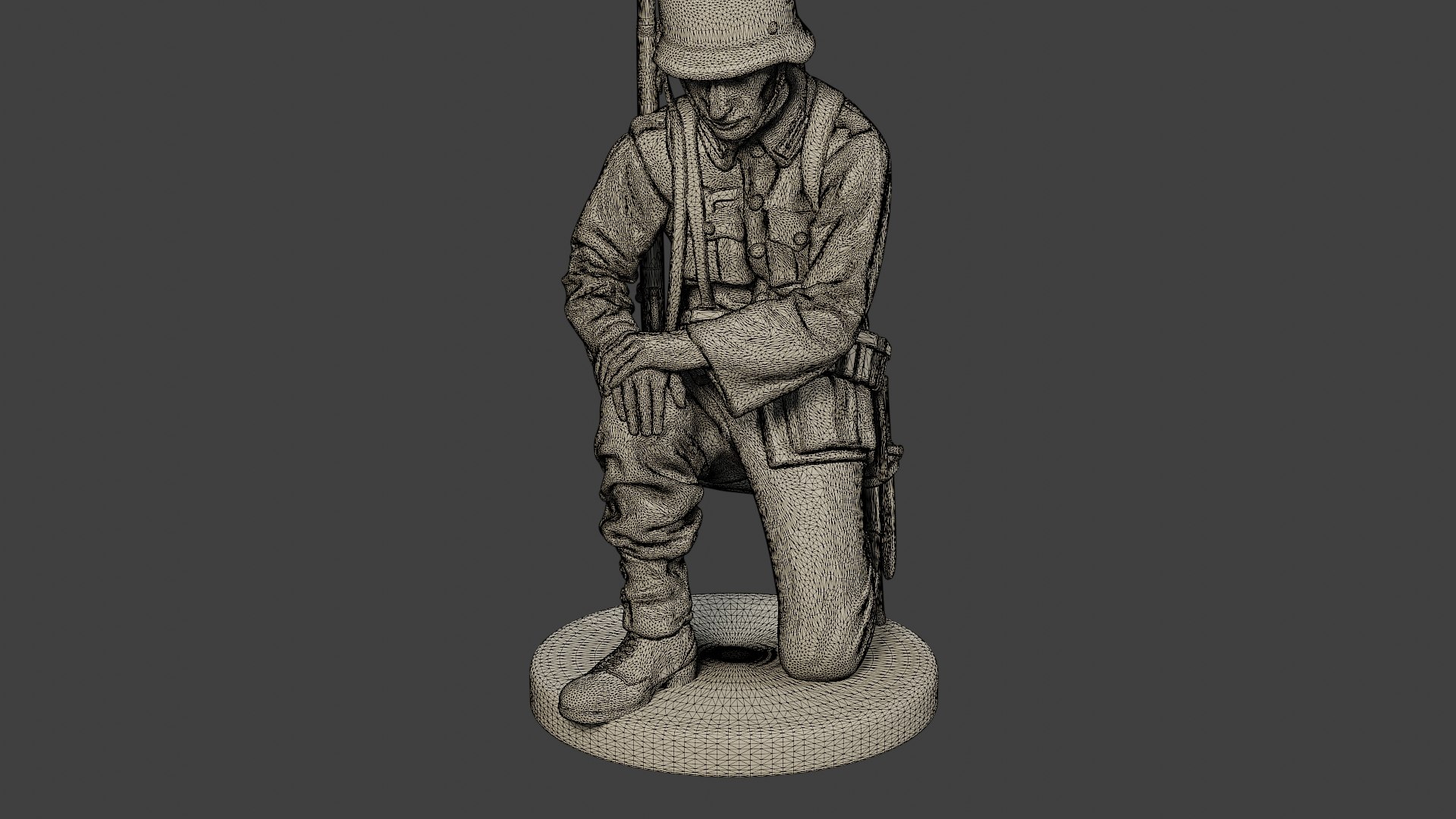 3D German Soldier Ww2 Praying - TurboSquid 1697484