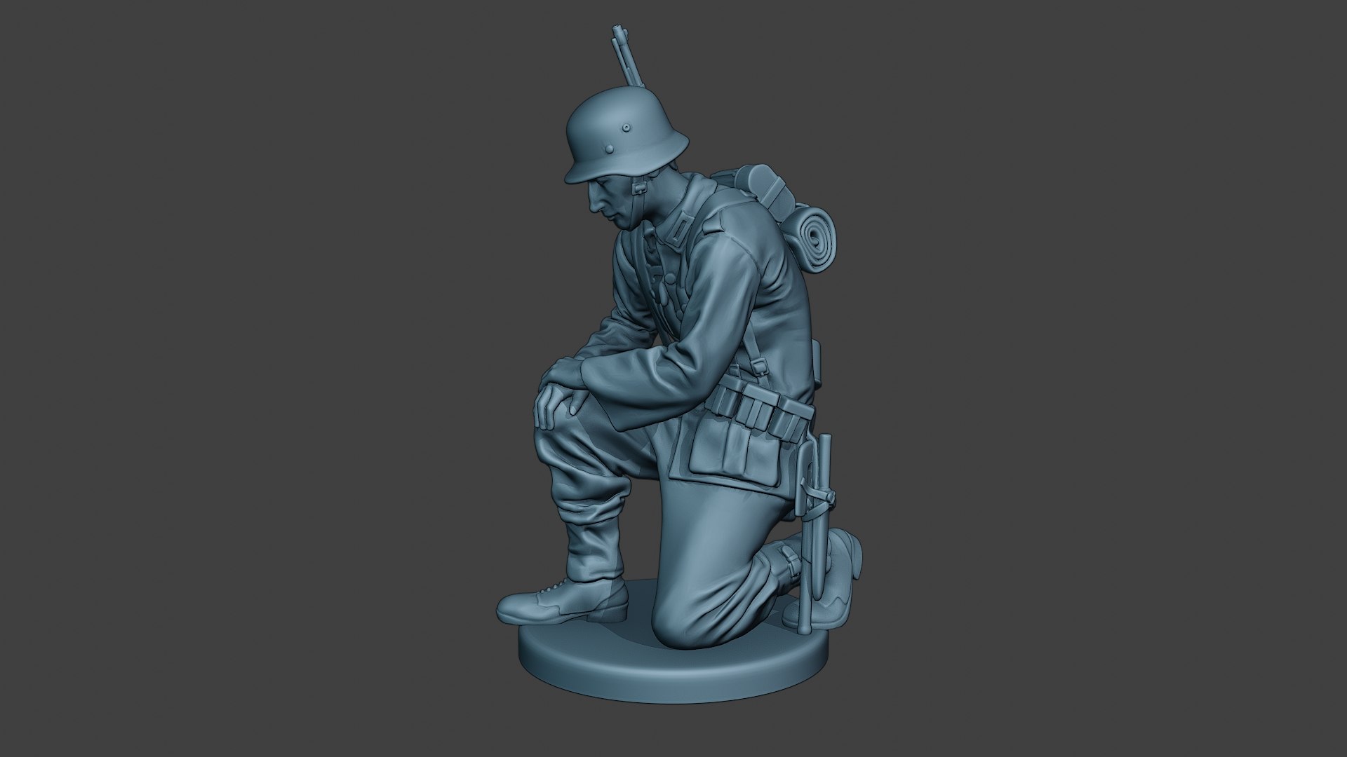 3D german soldier ww2 praying - TurboSquid 1697484