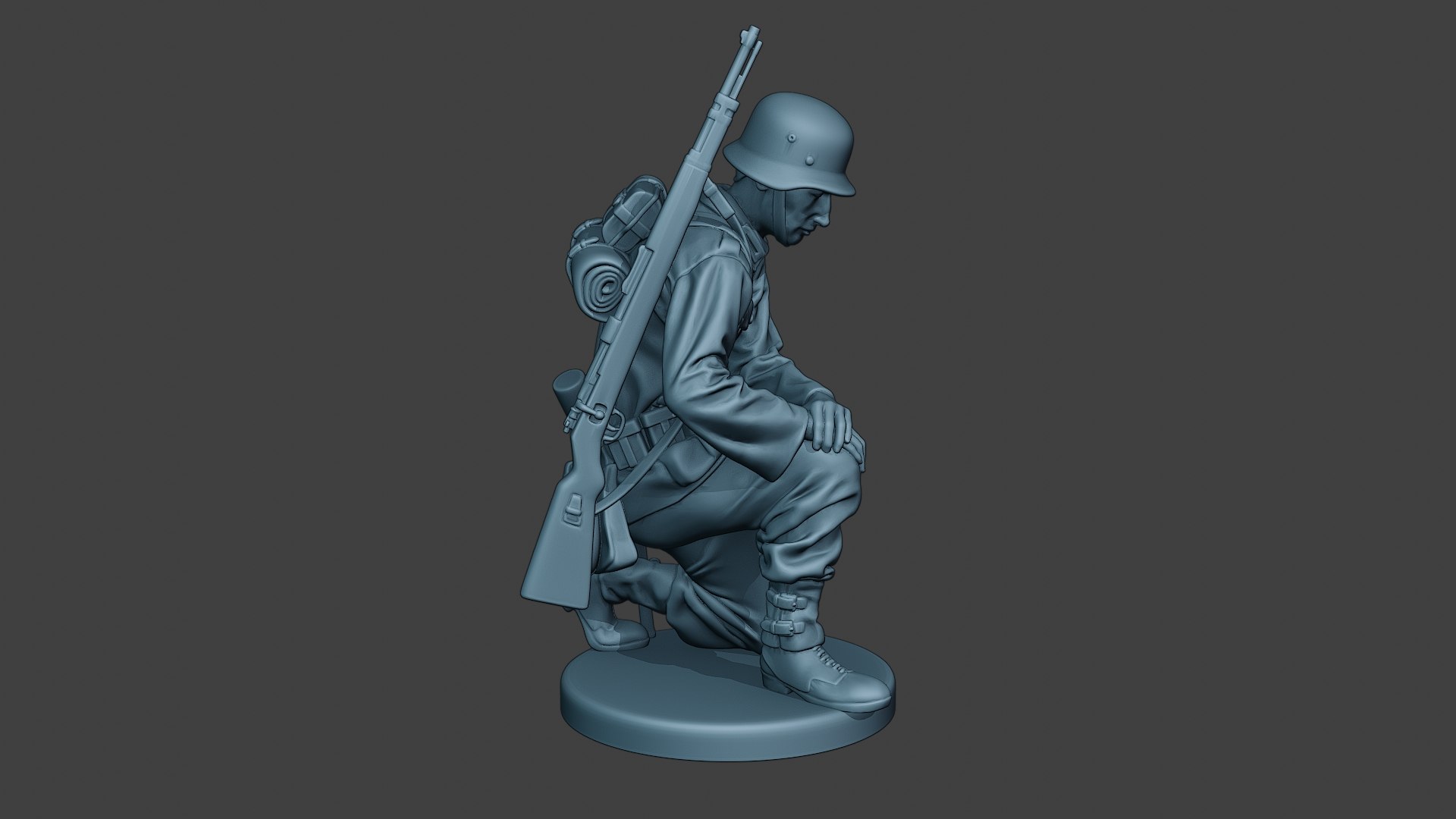 3D German Soldier Ww2 Praying - TurboSquid 1697484