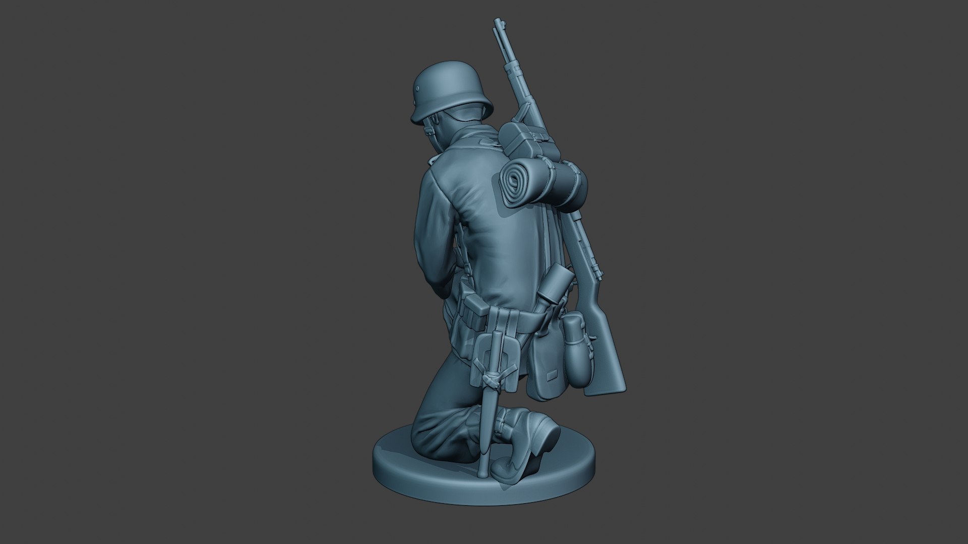 3D German Soldier Ww2 Praying - TurboSquid 1697484