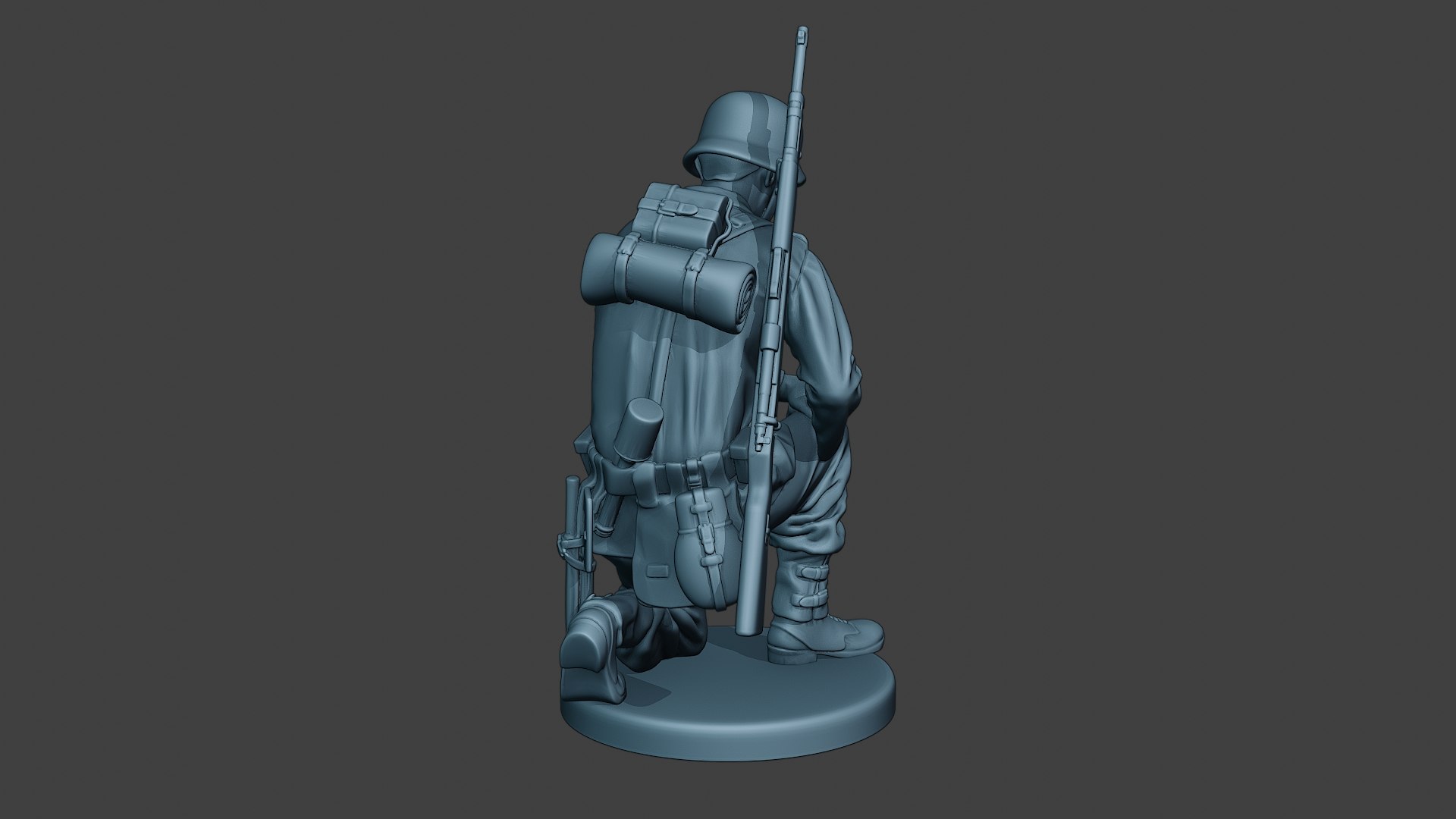 3D German Soldier Ww2 Praying - TurboSquid 1697484