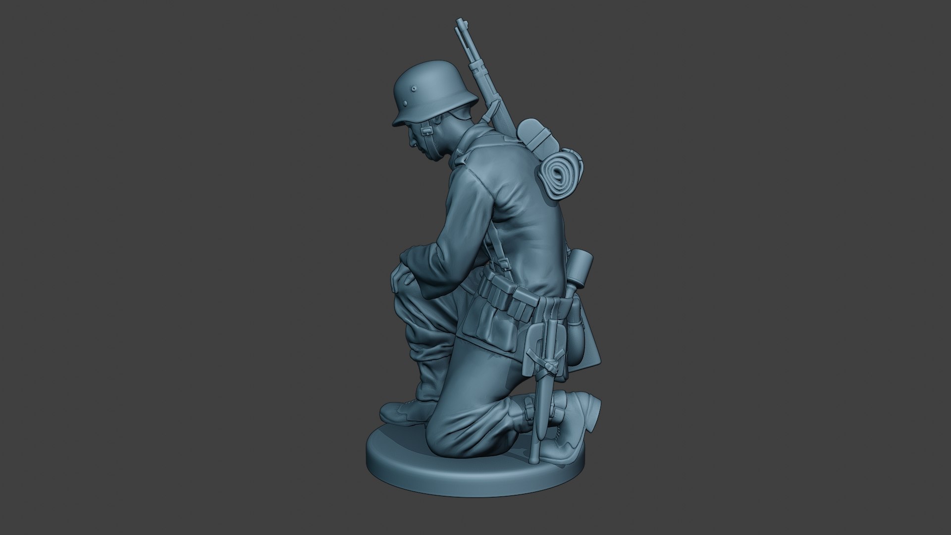 3D German Soldier Ww2 Praying - TurboSquid 1697484