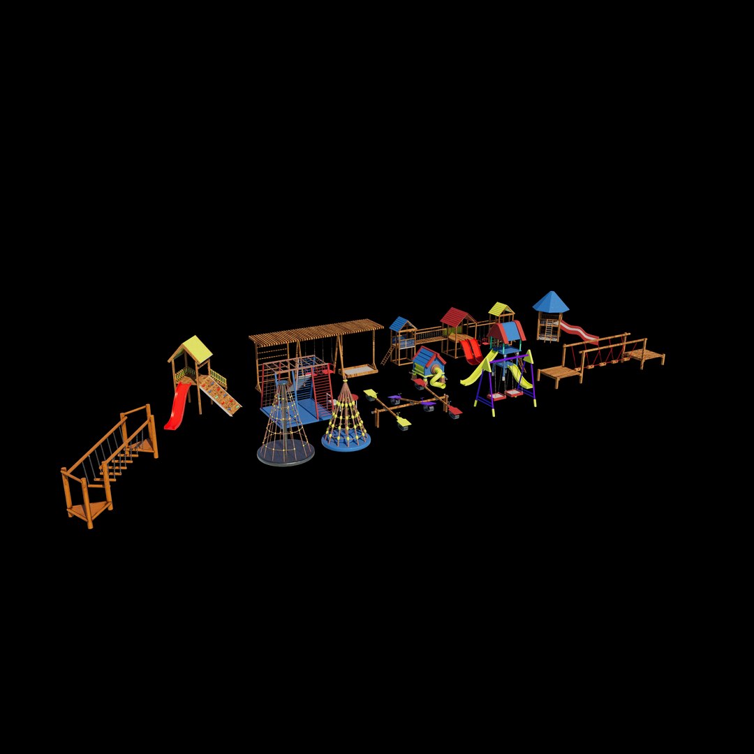 Playground Equipment 3D Model 3D Model - TurboSquid 2346582