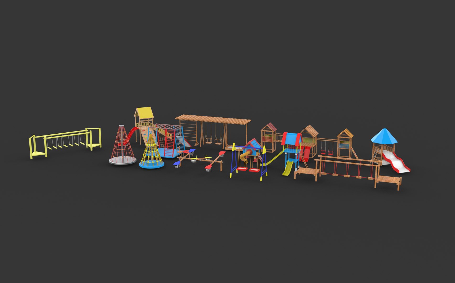 Playground Equipment 3D Model 3D Model - TurboSquid 2346582