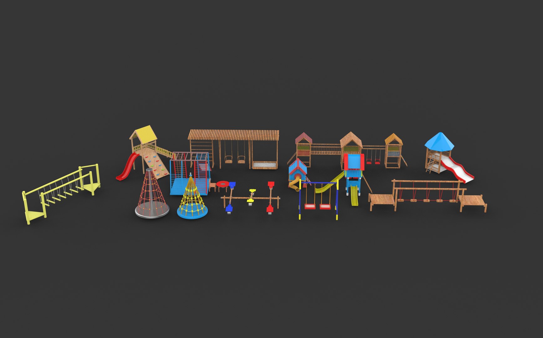 Playground Equipment 3D Model 3D Model - TurboSquid 2346582