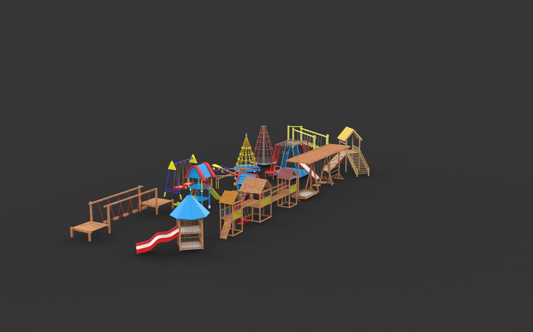 Playground Equipment 3D Model 3D Model - TurboSquid 2346582