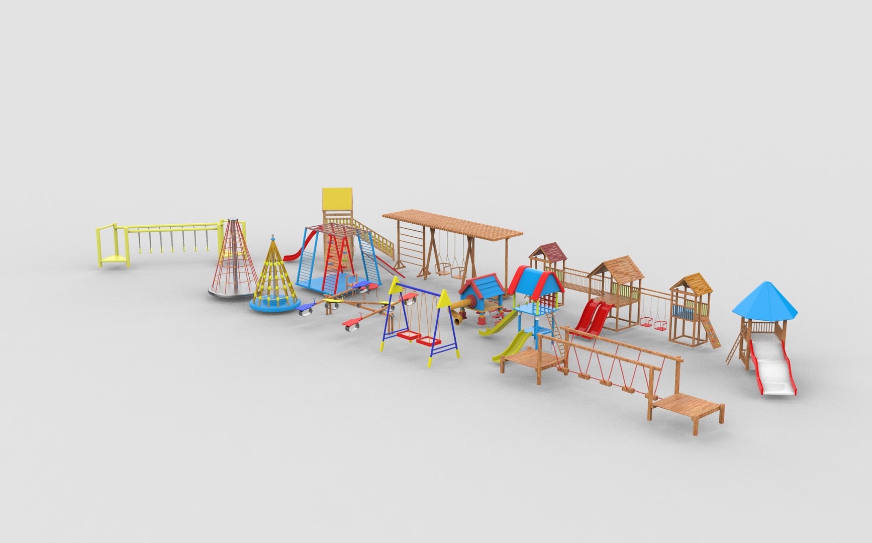 Playground Equipment 3D Model 3D Model - TurboSquid 2346582