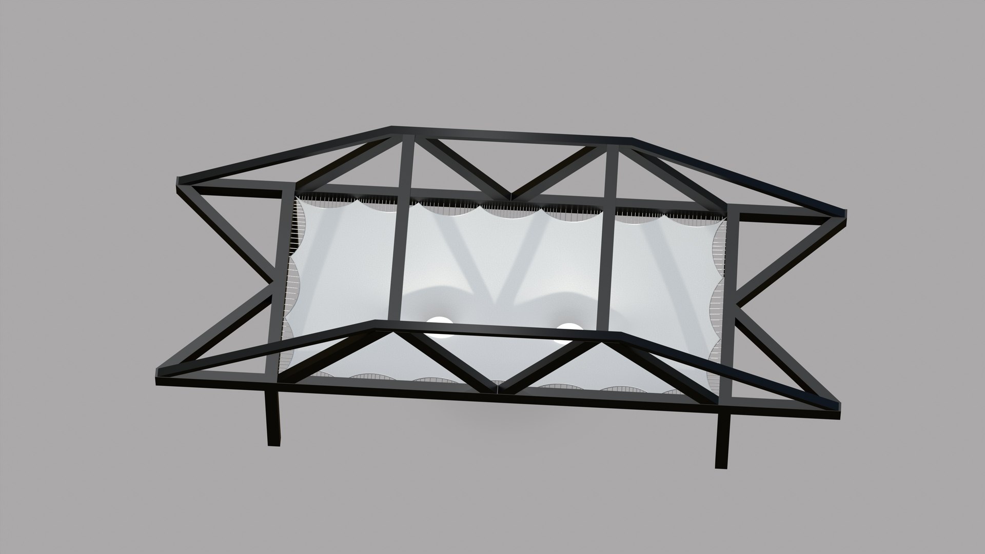 Inverted Umbrella Tensile Structure Double 3D Model - TurboSquid 2257422