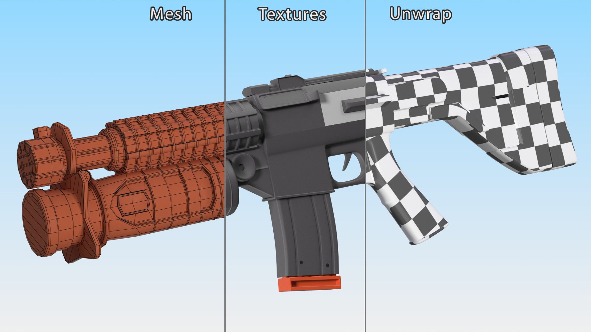 3D Shooter Arcade Game Toy Rifle - TurboSquid 2113217