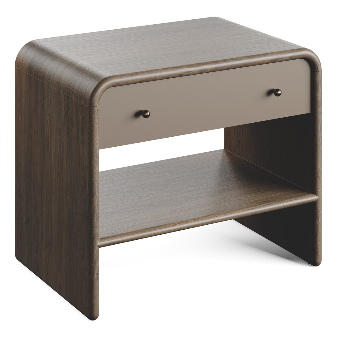 3D Westelm Waterfall Nightstand - TurboSquid 2110428