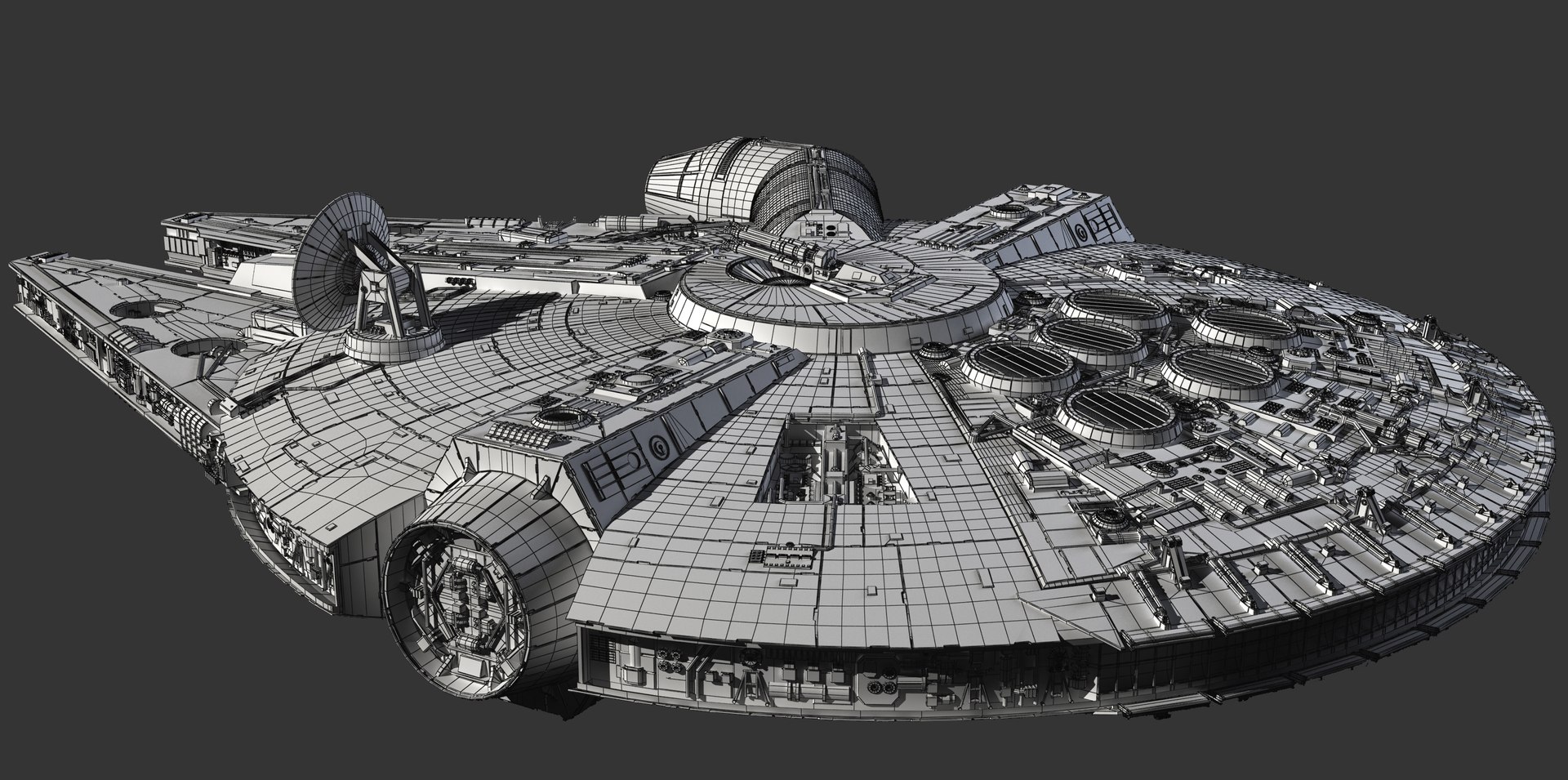 3d Model Millennium Falcon Star Wars