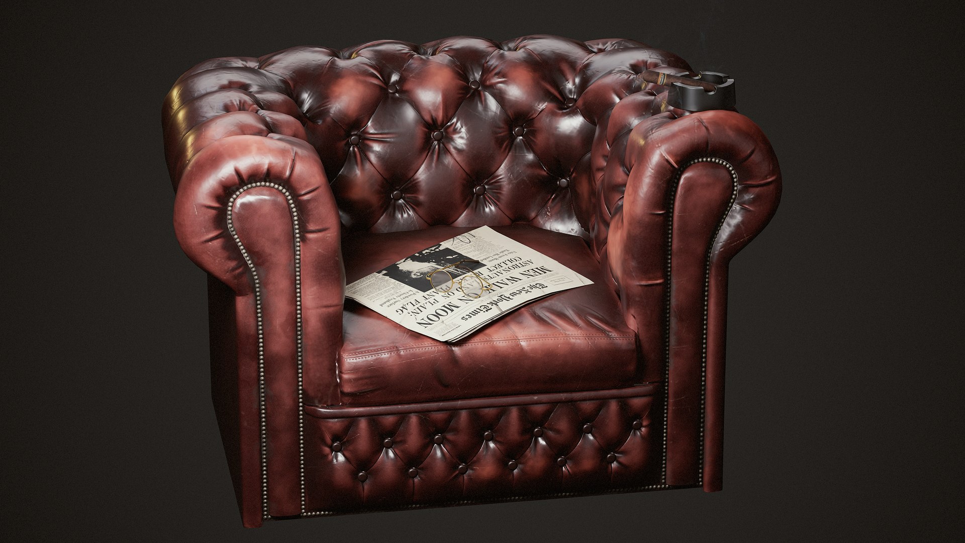 3D Chesterfield Model - TurboSquid 2016301