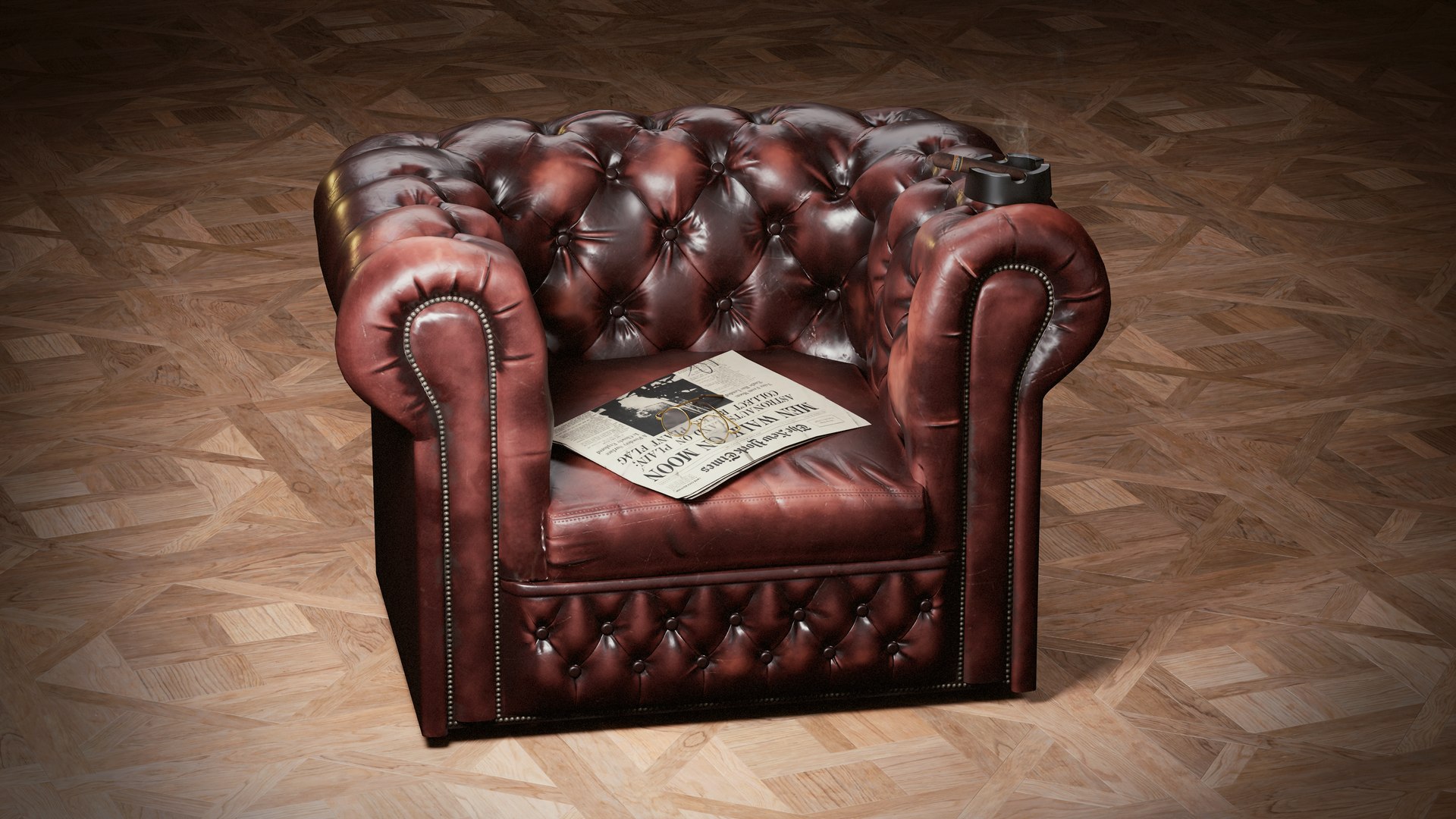 3D Chesterfield Model - TurboSquid 2016301