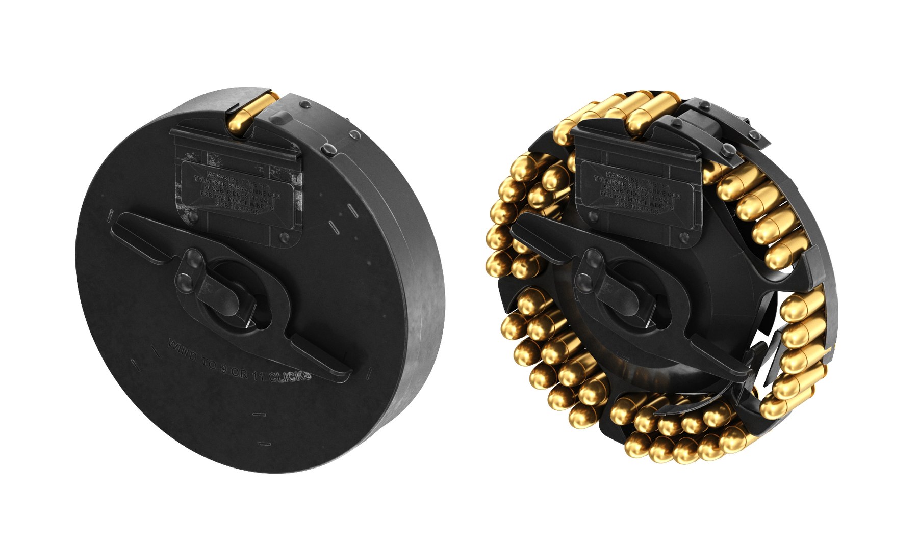 Thompson Submachine Gun With Inner Workings 3D Model - TurboSquid 2409241