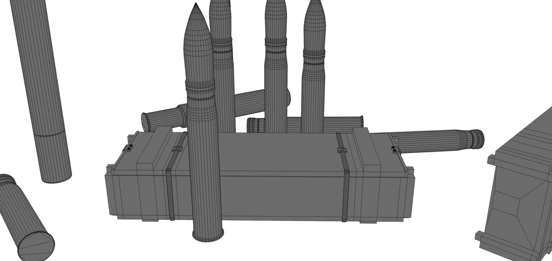 3D Model British 6-pounder Ap Grenades - TurboSquid 1395803