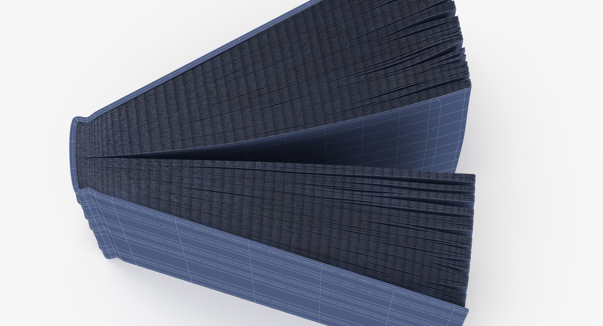 3d model classic book 04 standing