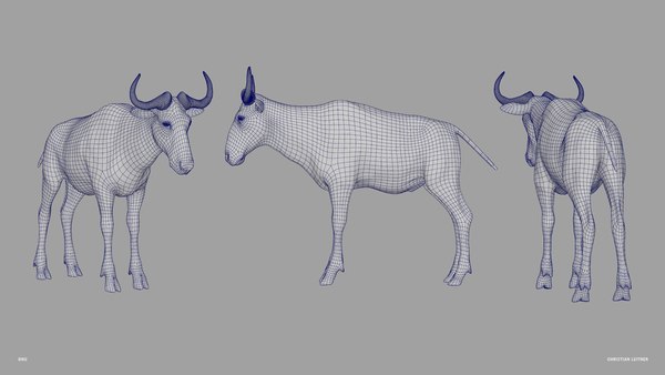 3D Gnu - TurboSquid 1820192