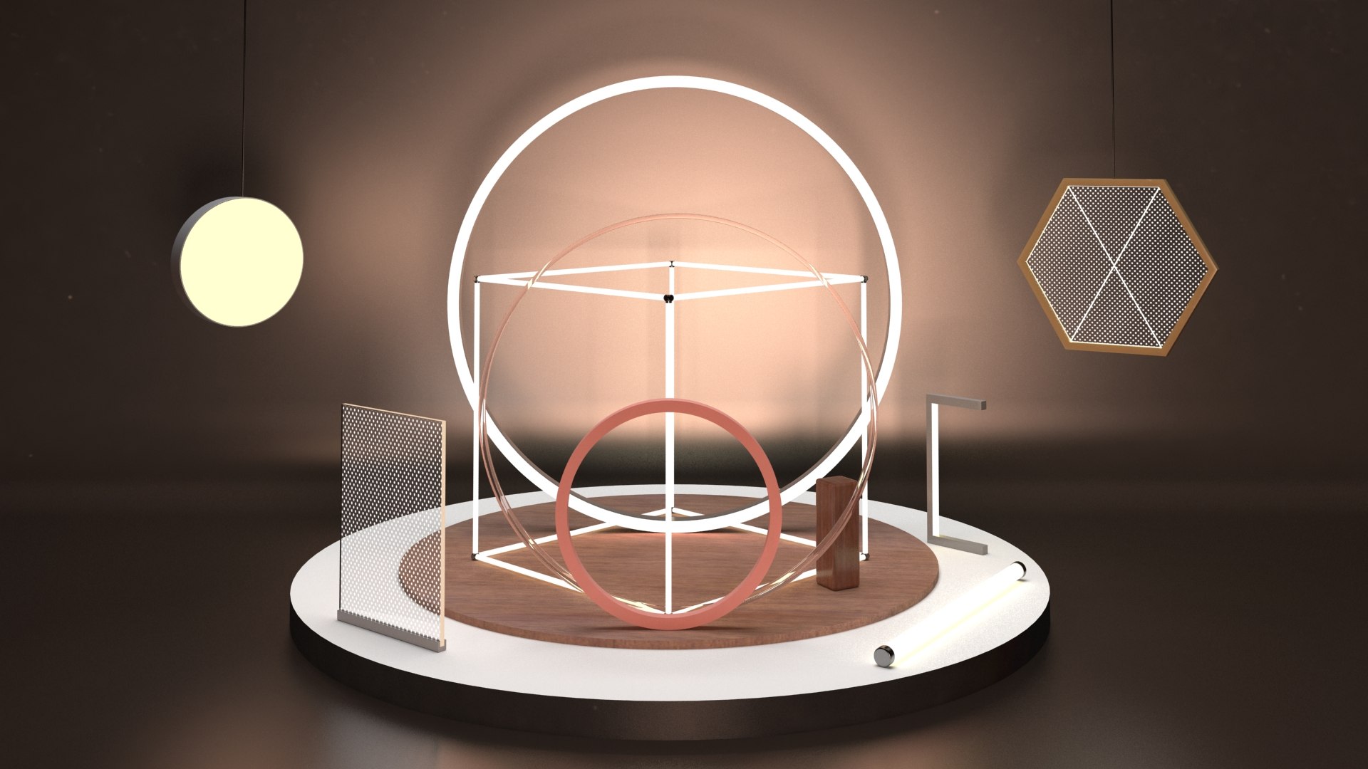 Neon Set 3D model - TurboSquid 1789127