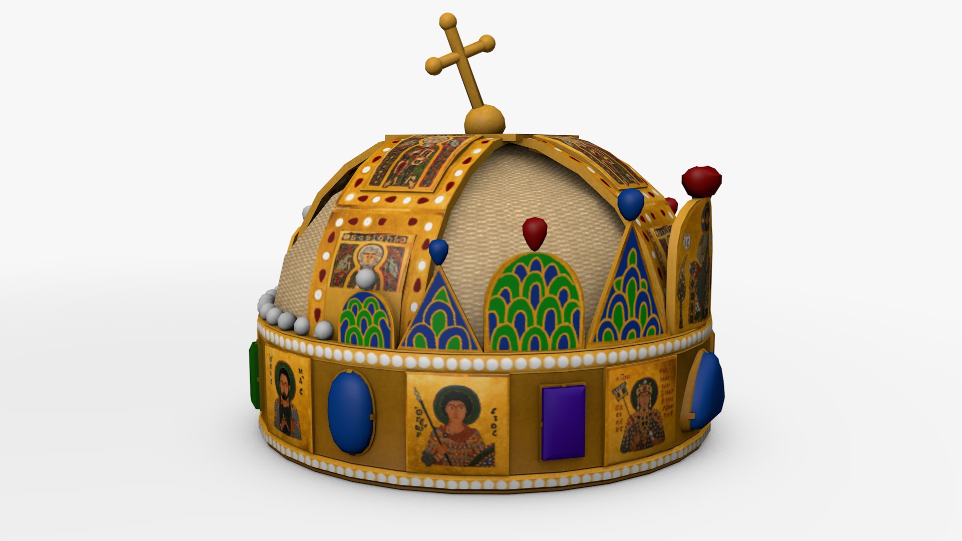 Hungarian Holy Crown And Crown Jewels 3D Model - TurboSquid 2171657