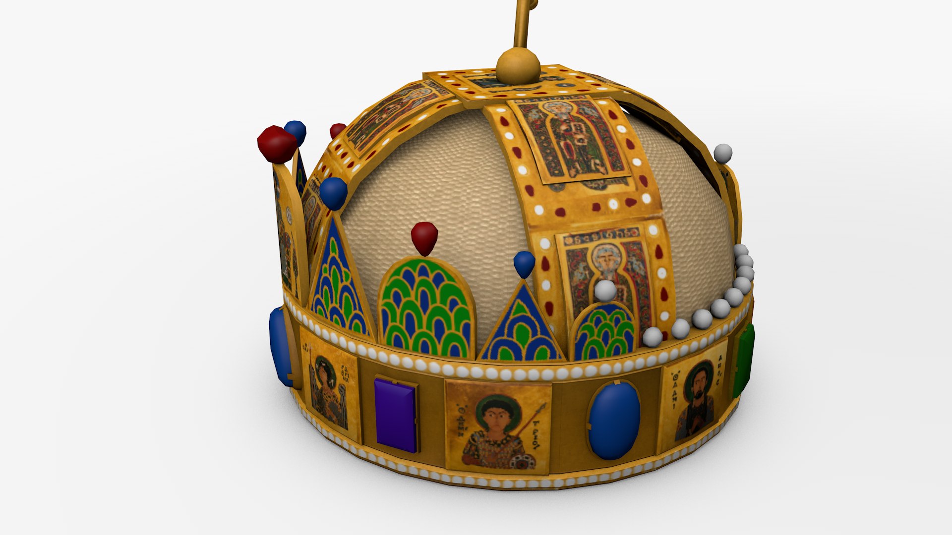 Hungarian Holy Crown And Crown Jewels 3D Model - TurboSquid 2171657