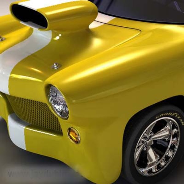 custom sports car 3d c4d
