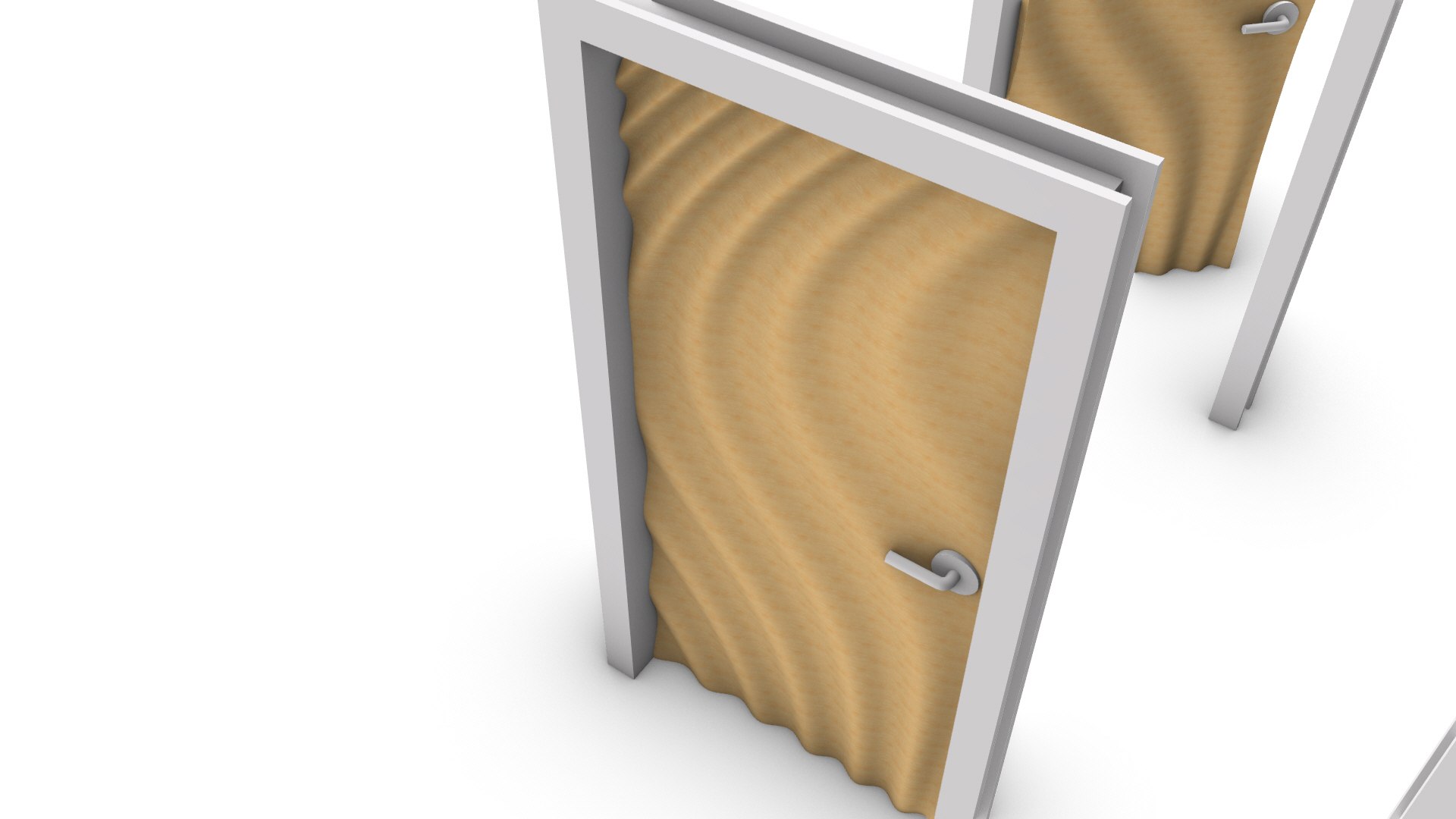 3D Parametric Wavy 4 Doors - TurboSquid 2074721